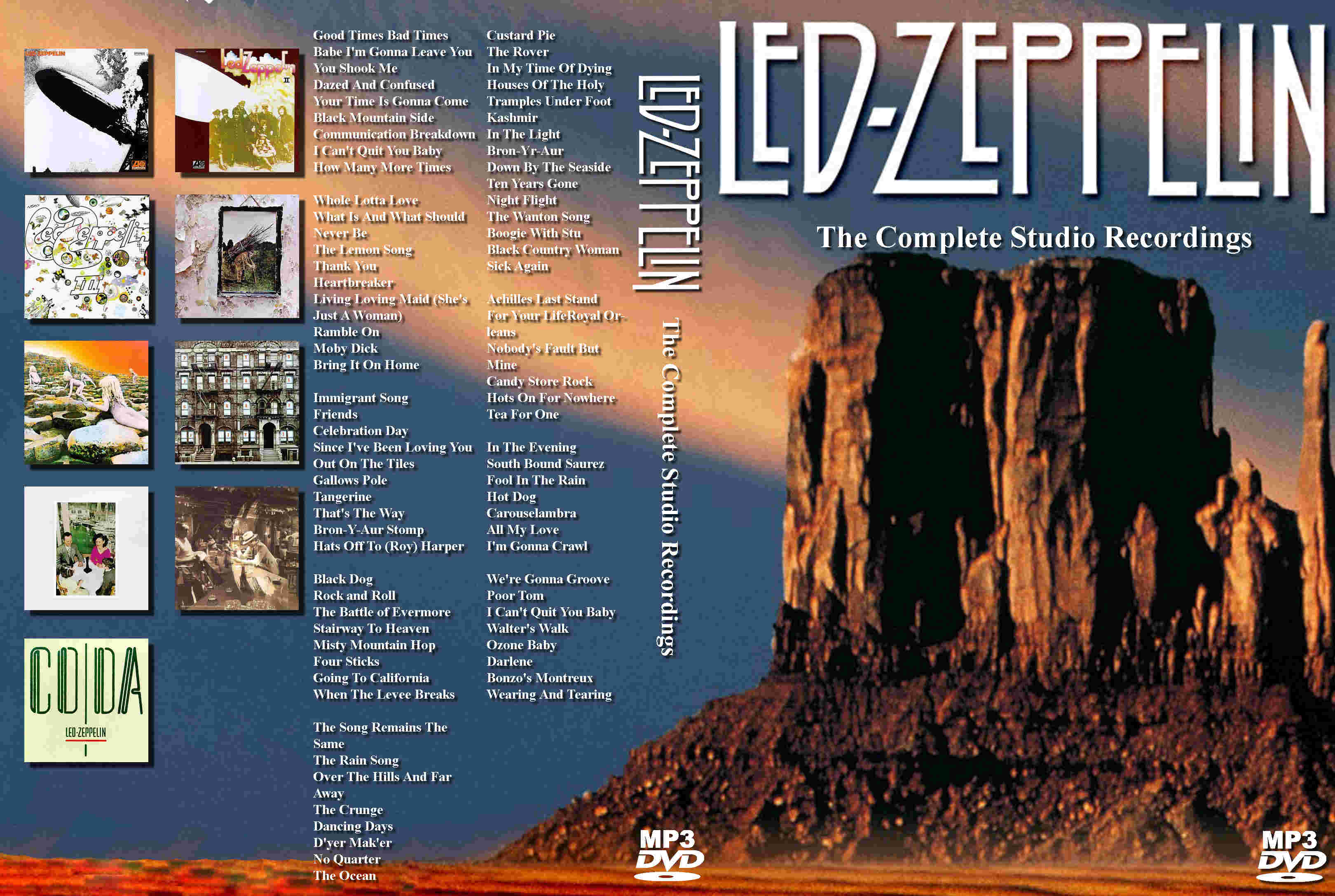Led Zeppelin Complete Studio Recordings MP3 : Front | DVD Covers ...